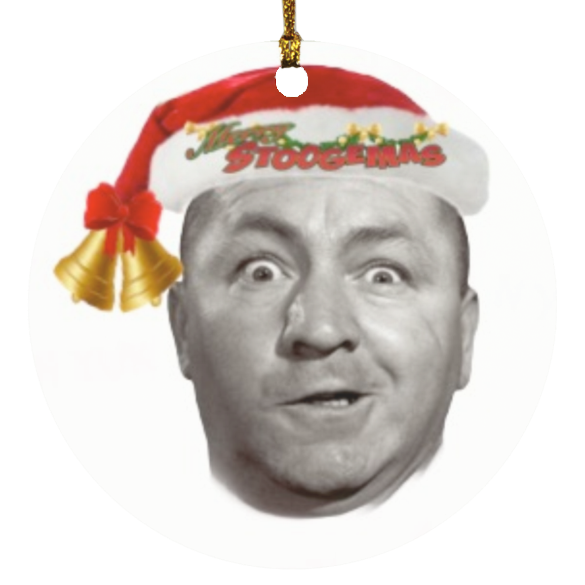 Three Stooges Curly Round Holiday Ornament — The Three Stooges Official ...