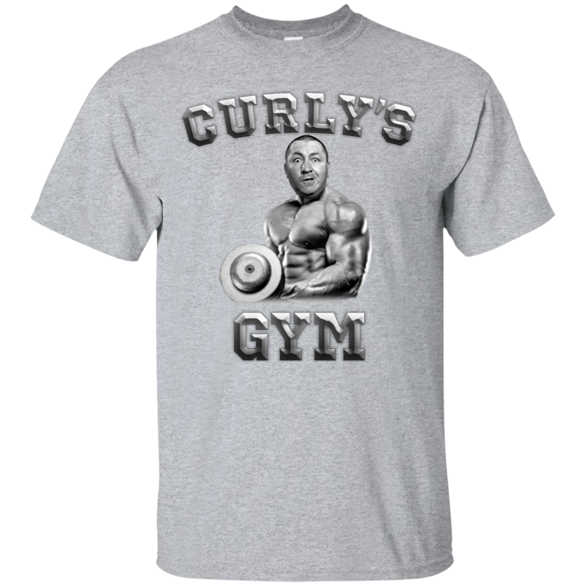 Three Stooges Curly's Gym T-Shirt — The Three Stooges Official Store ...